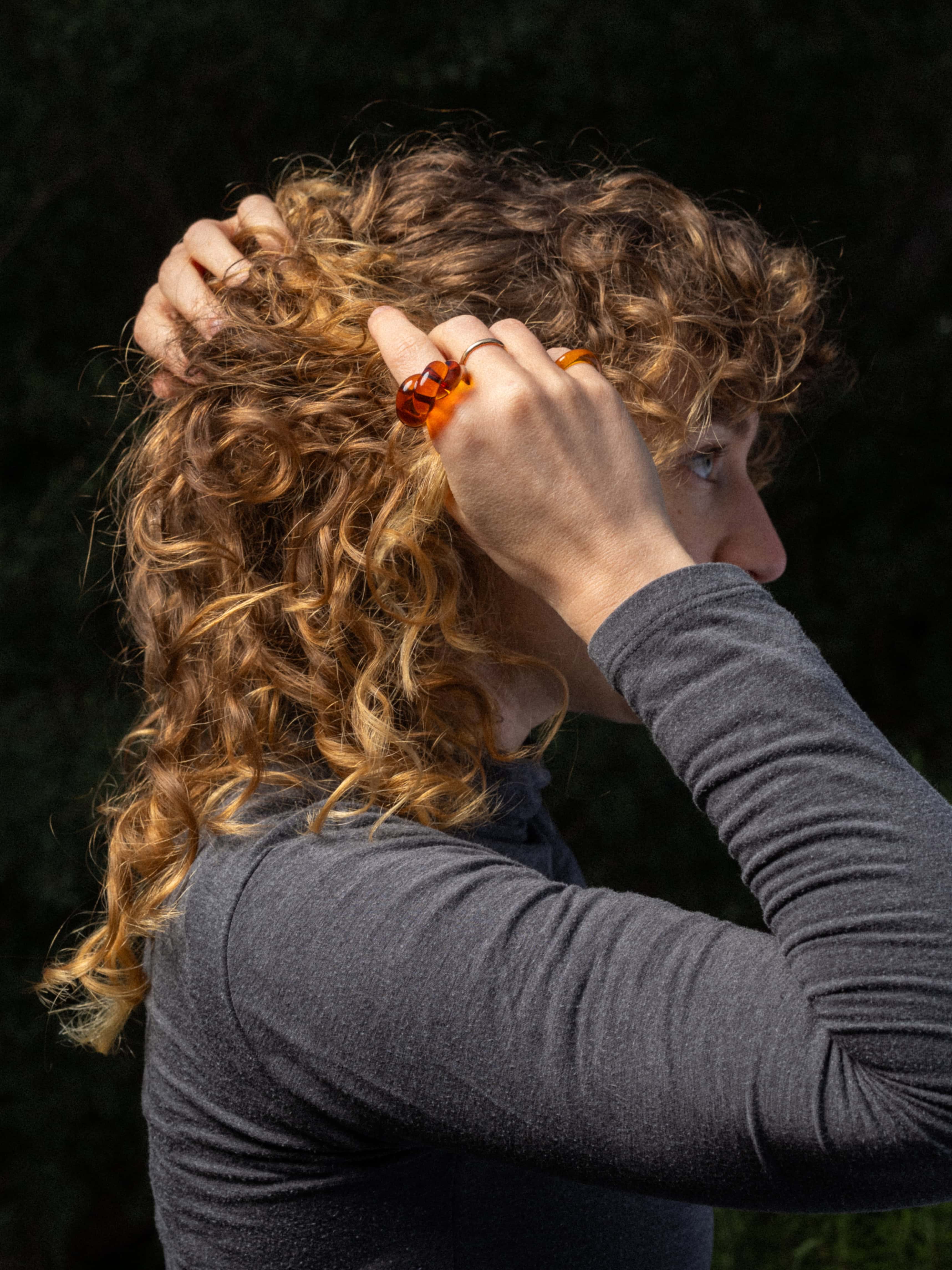 Amber Taffy Ring – Sarah Dingwall Glass Artist